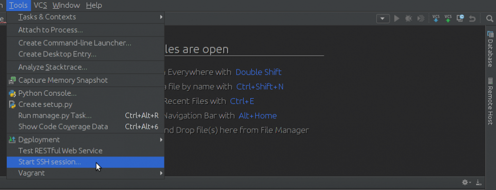 Remote development using PyCharm – Vuyisile Ndlovu
