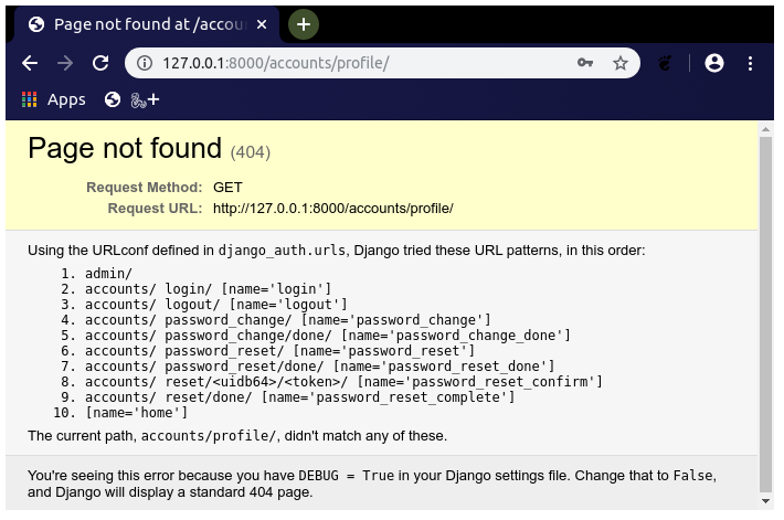 User authentication in Django