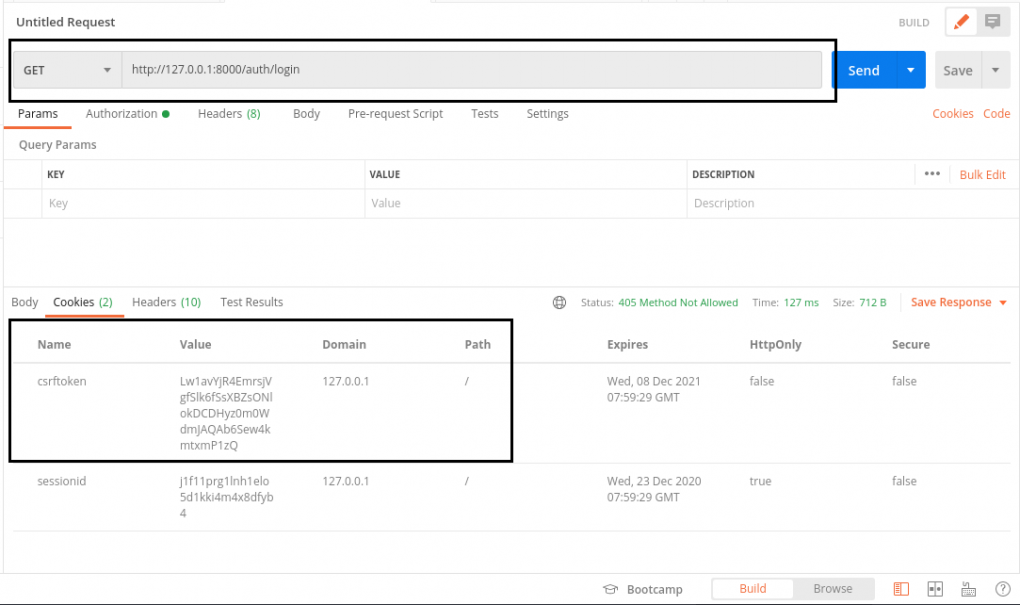 How to use Postman to authenticate to Django Rest Framework