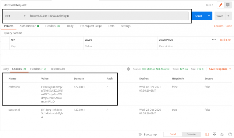 How to use Postman to authenticate to Django Rest Framework