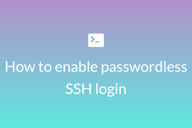 How to enable passwordless SSH login